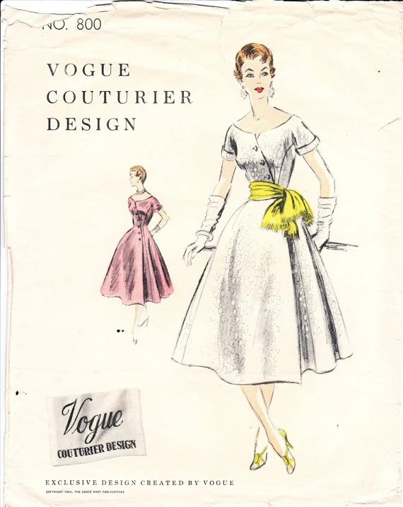 Vogue 800 | Vintage Sewing Patterns | Fandom