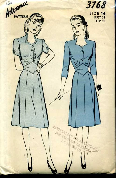 Advance 3768 | Vintage Sewing Patterns | Fandom