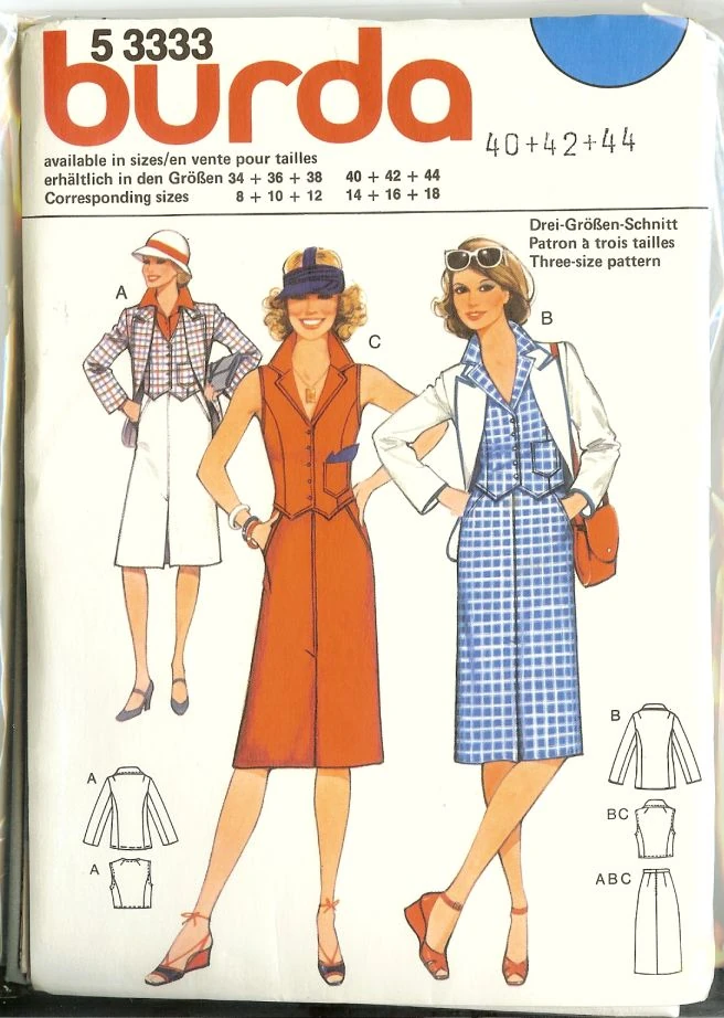 Burda 53333 | Vintage Sewing Patterns | Fandom
