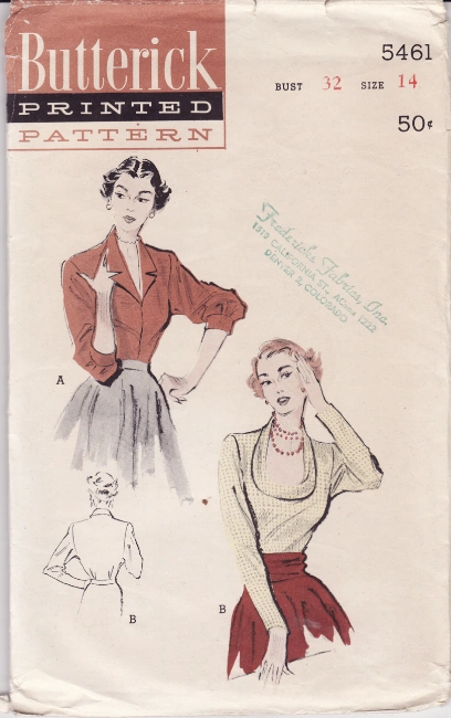 Butterick 5461 | Vintage Sewing Patterns | Fandom
