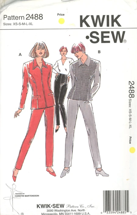 Kwik Sew 2488 | Vintage Sewing Patterns | Fandom