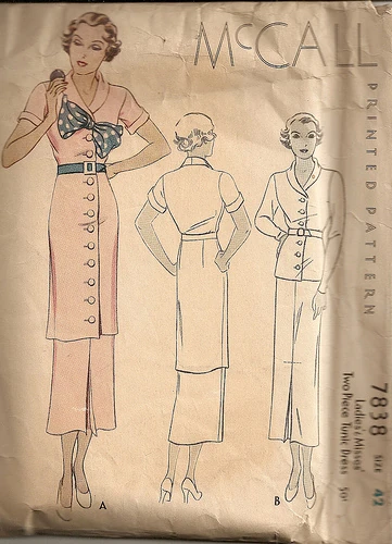 McCall 7838 | Vintage Sewing Patterns | Fandom