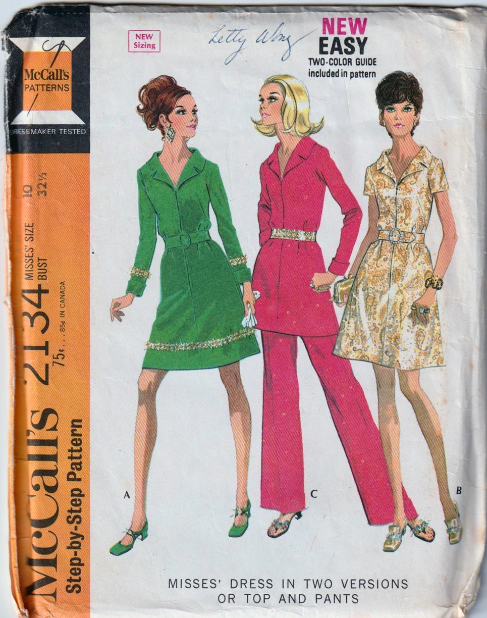 McCall's 2134 A | Vintage Sewing Patterns | Fandom