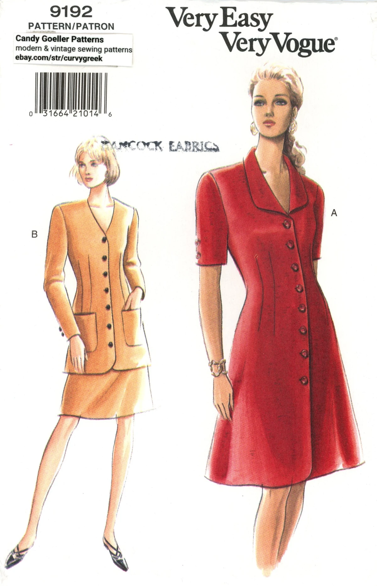 Vogue 9192 B | Vintage Sewing Patterns | Fandom