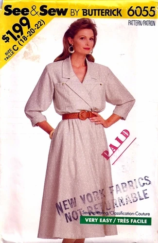 Butterick 6055 A | Vintage Sewing Patterns | Fandom