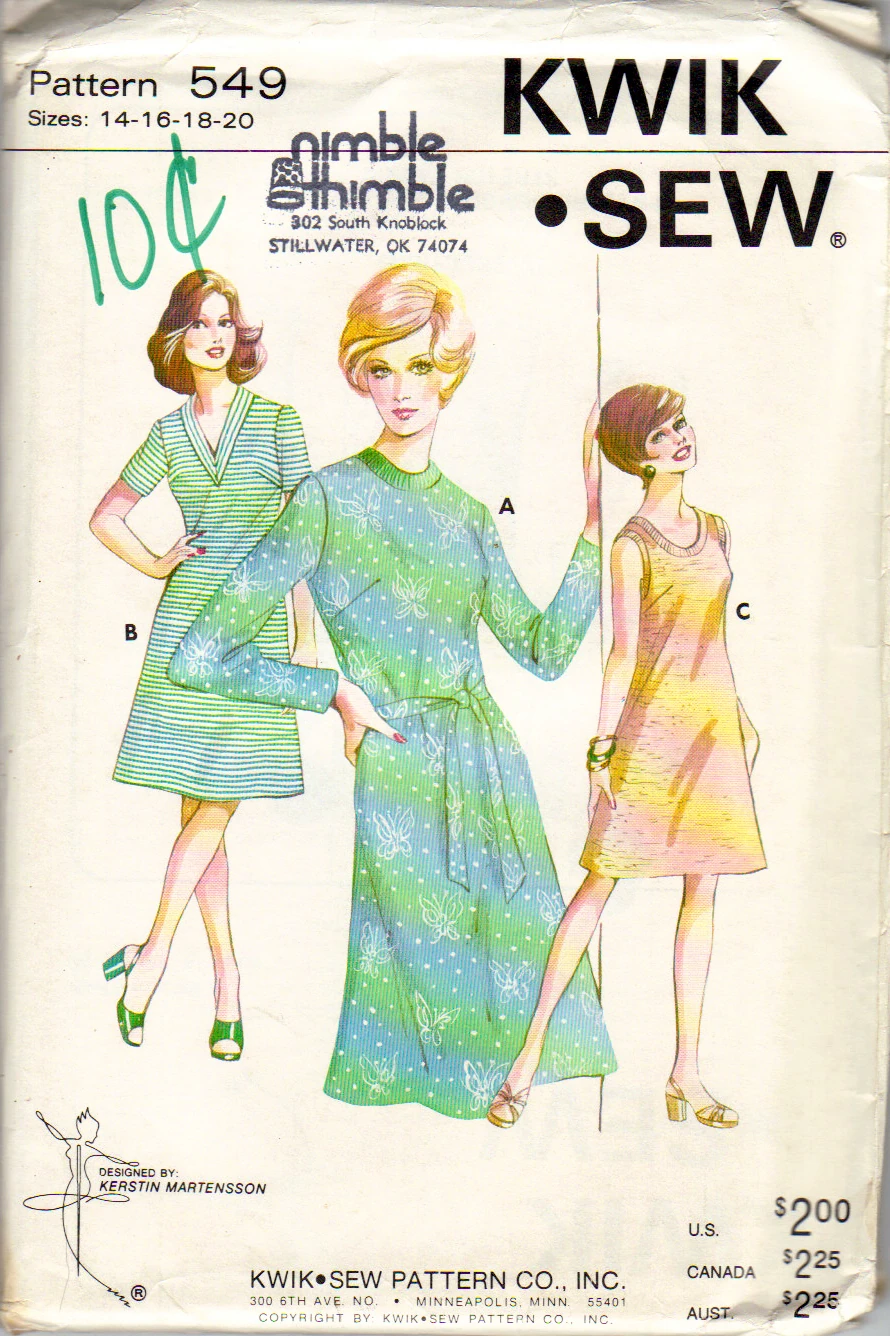 Kwik Sew 549 | Vintage Sewing Patterns | Fandom