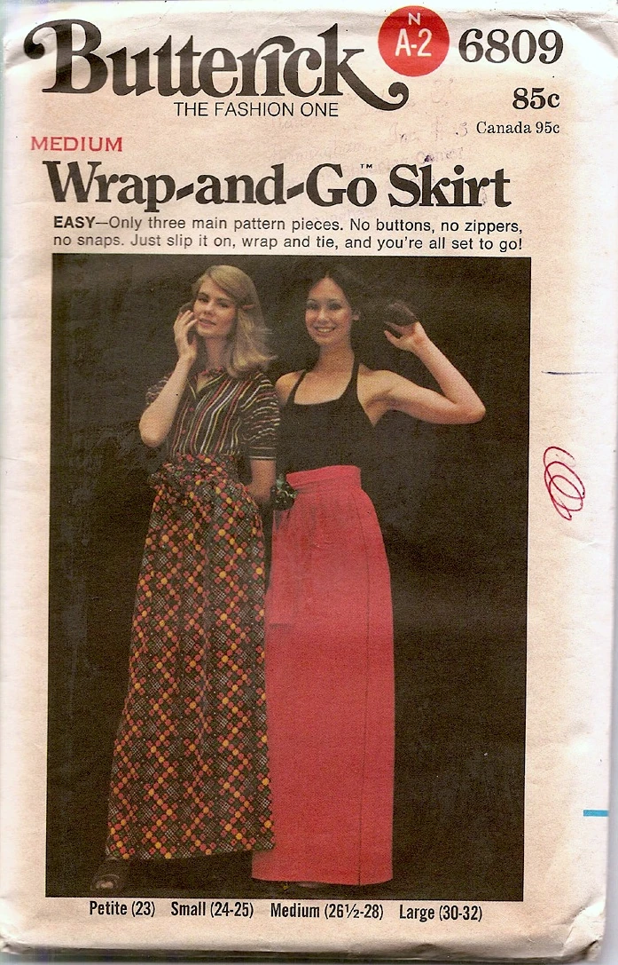 Butterick 6809 | Vintage Sewing Patterns | Fandom