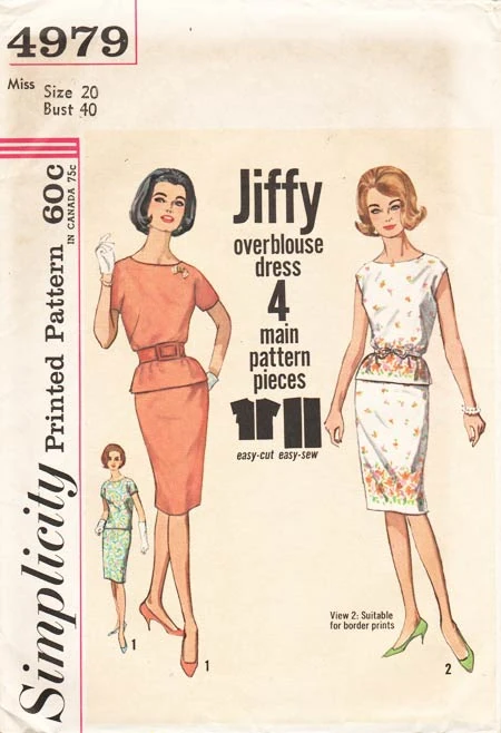 Simplicity 4979 A | Vintage Sewing Patterns | Fandom