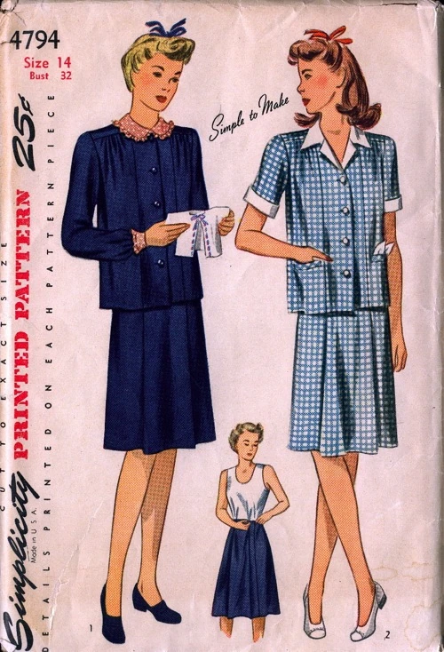 Simplicity 4794 | Vintage Sewing Patterns | Fandom