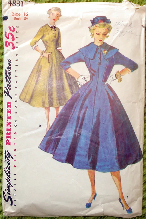 Simplicity 4831 | Vintage Sewing Patterns | Fandom