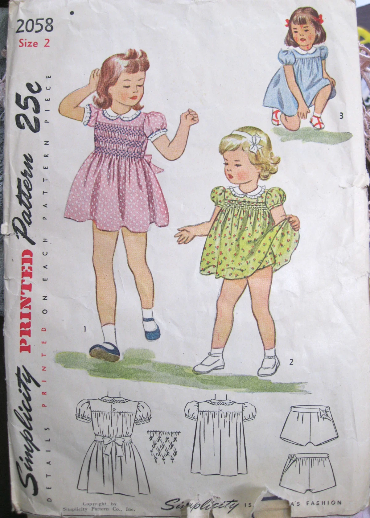 Simplicity 2058 | Vintage Sewing Patterns | Fandom