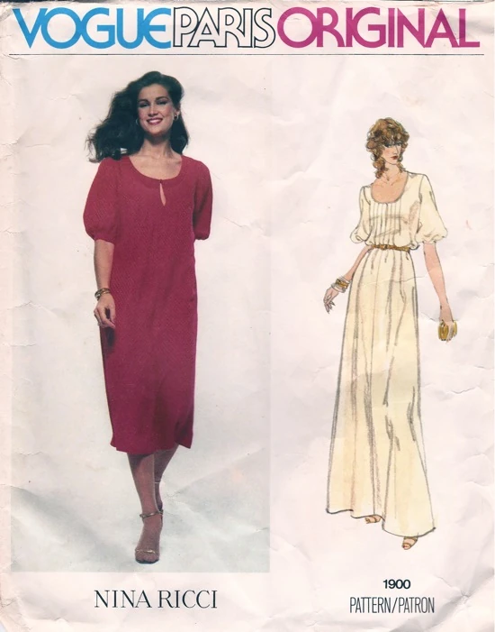 Vogue 1900 A | Vintage Sewing Patterns | Fandom