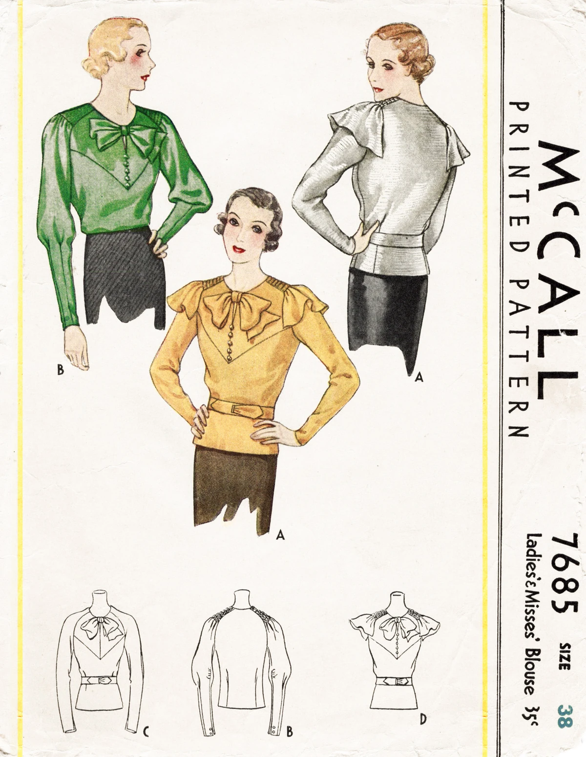 McCall 7685 | Vintage Sewing Patterns | Fandom