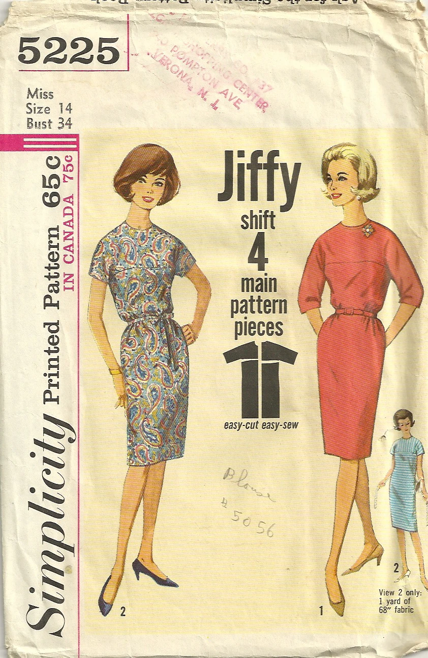 Simplicity 5225 B | Vintage Sewing Patterns | Fandom