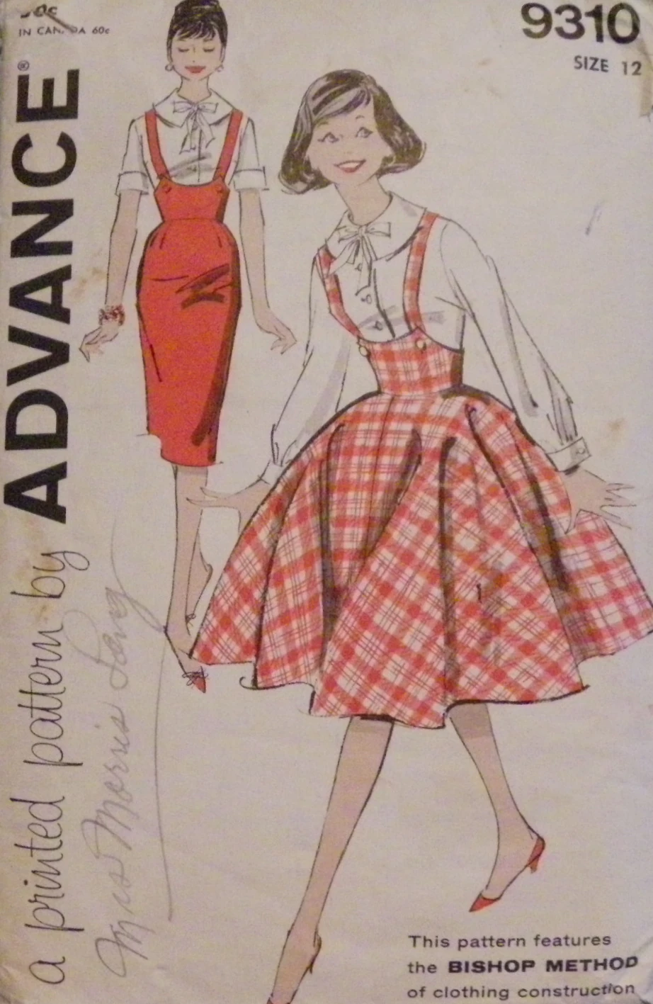 Advance 9310 | Vintage Sewing Patterns | Fandom