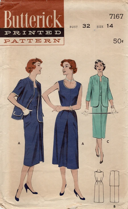 Butterick 7167 | Vintage Sewing Patterns | Fandom