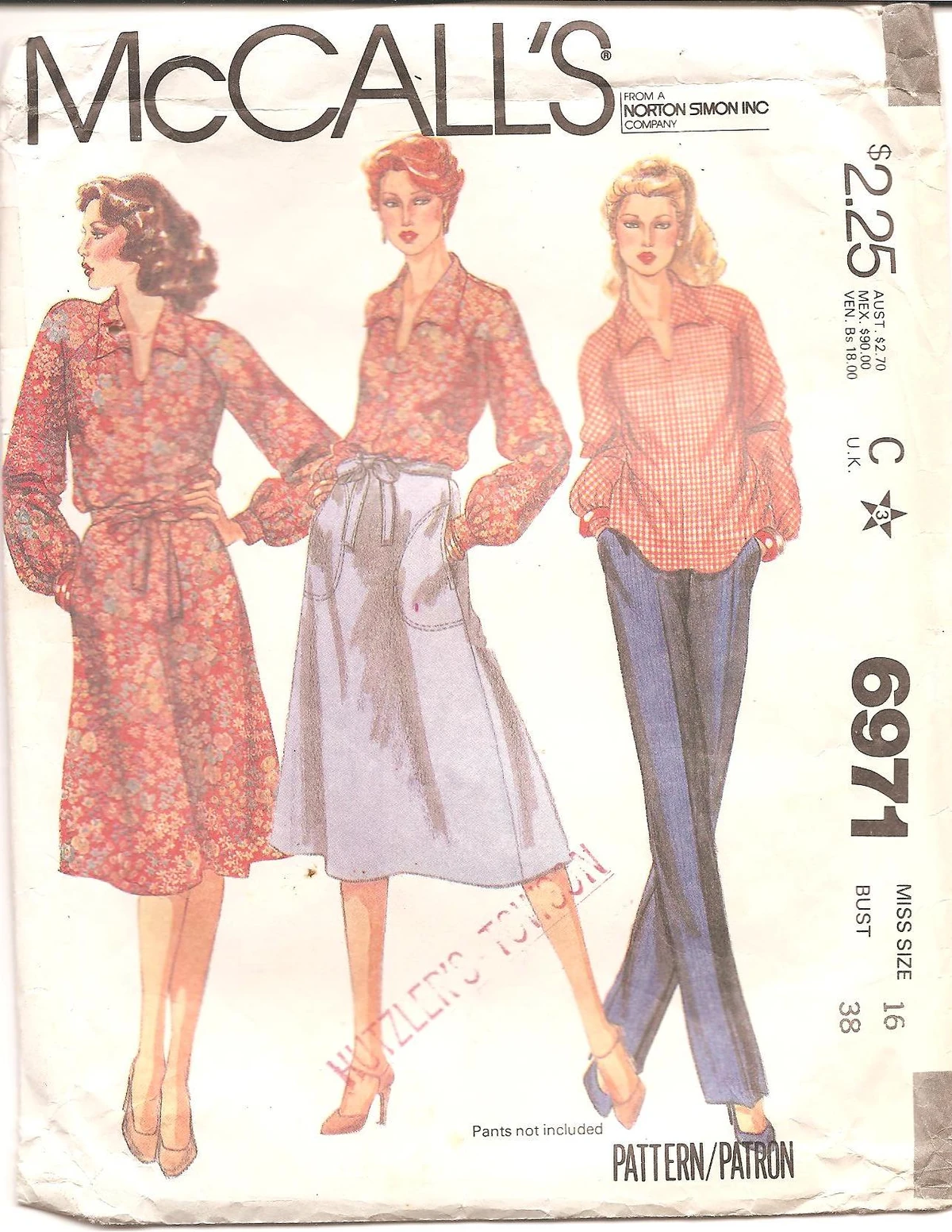 McCall's 6971 | Vintage Sewing Patterns | Fandom