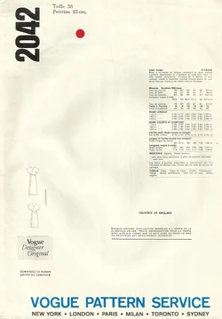Vogue 2042 | Vintage Sewing Patterns | Fandom