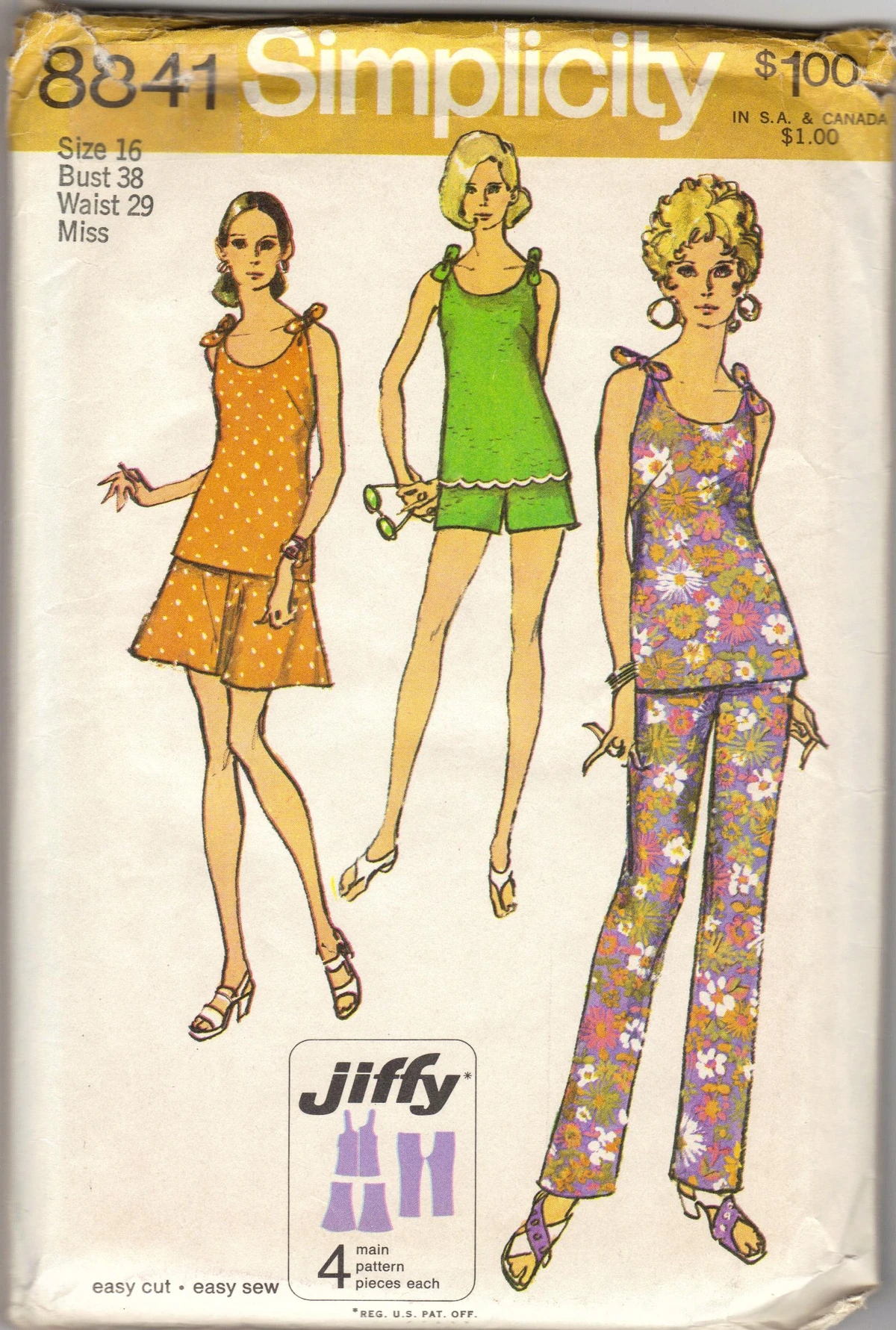 Simplicity 8841 | Vintage Sewing Patterns | Fandom