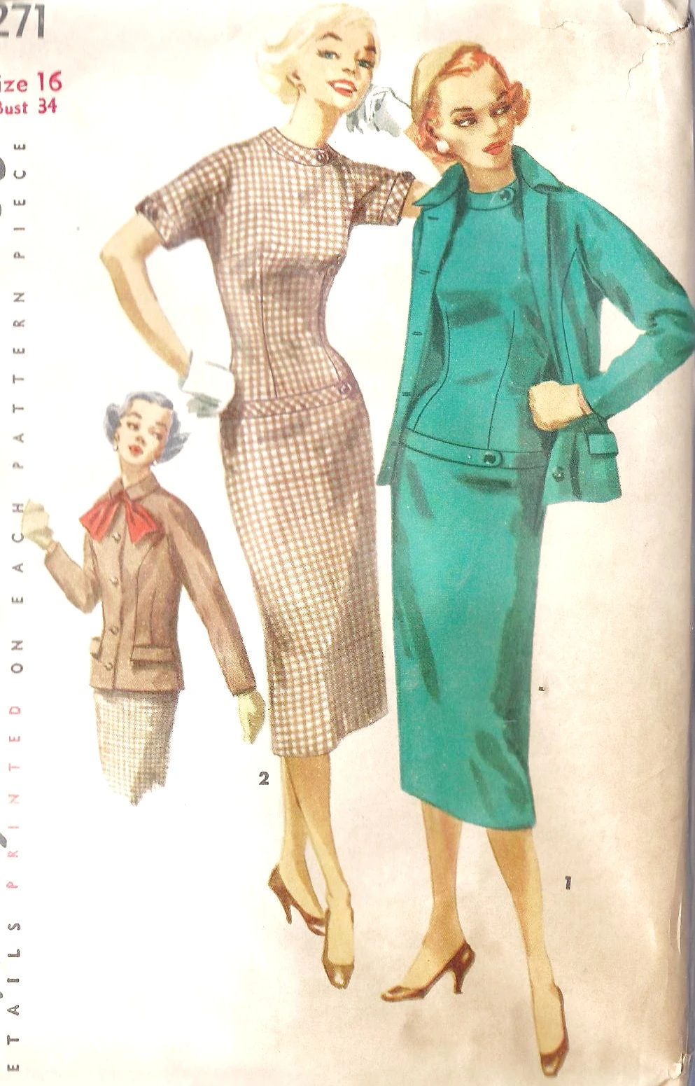 Simplicity 1271 A | Vintage Sewing Patterns | Fandom
