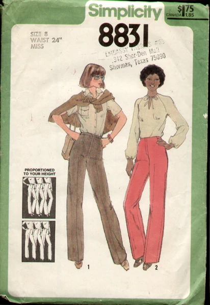 Simplicity 8831 A | Vintage Sewing Patterns | Fandom