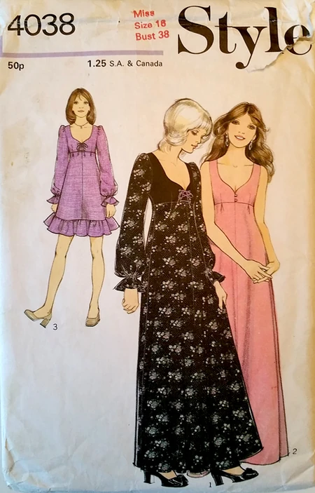 Style 4038 | Vintage Sewing Patterns | Fandom