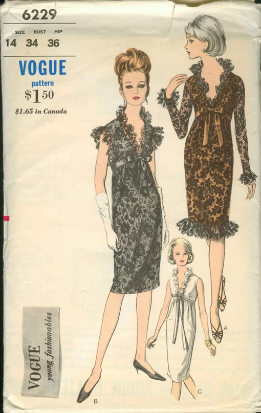 Vogue 6229 | Vintage Sewing Patterns | Fandom