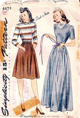 Simplicity 4473 B | Vintage Sewing Patterns | Fandom