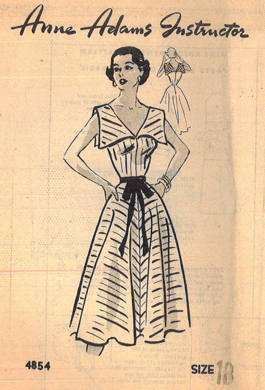 Anne Adams 4854 A | Vintage Sewing Patterns | Fandom
