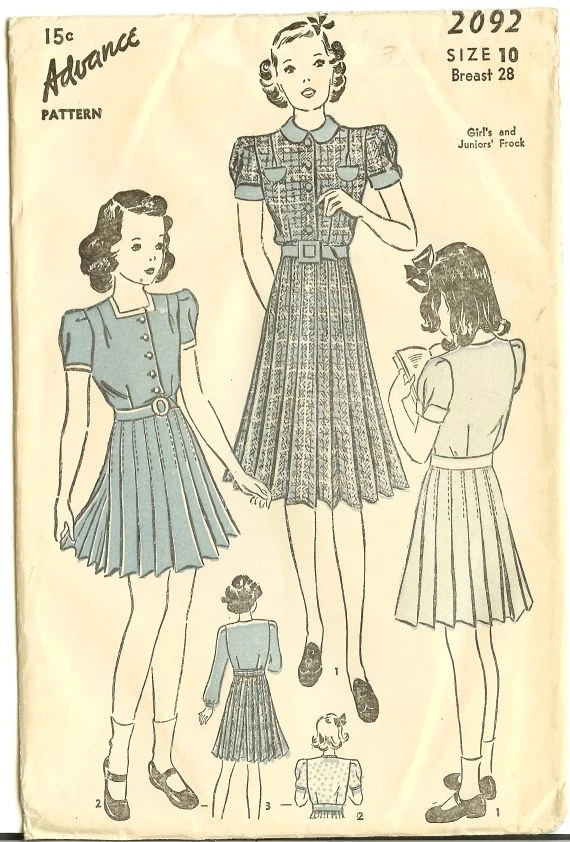 Advance 2092 | Vintage Sewing Patterns | Fandom