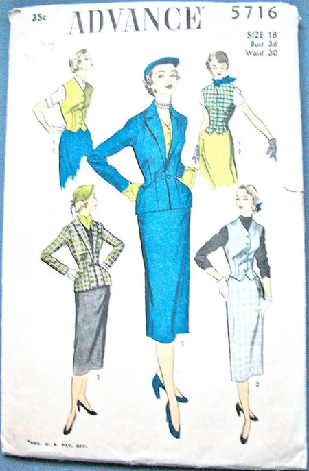 Advance 5716 | Vintage Sewing Patterns | Fandom