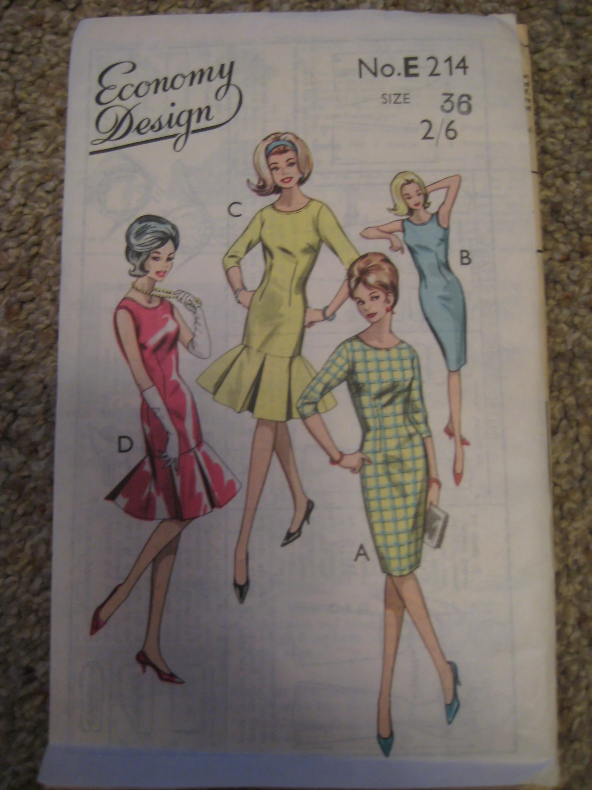 Economy Design E214 | Vintage Sewing Patterns | Fandom
