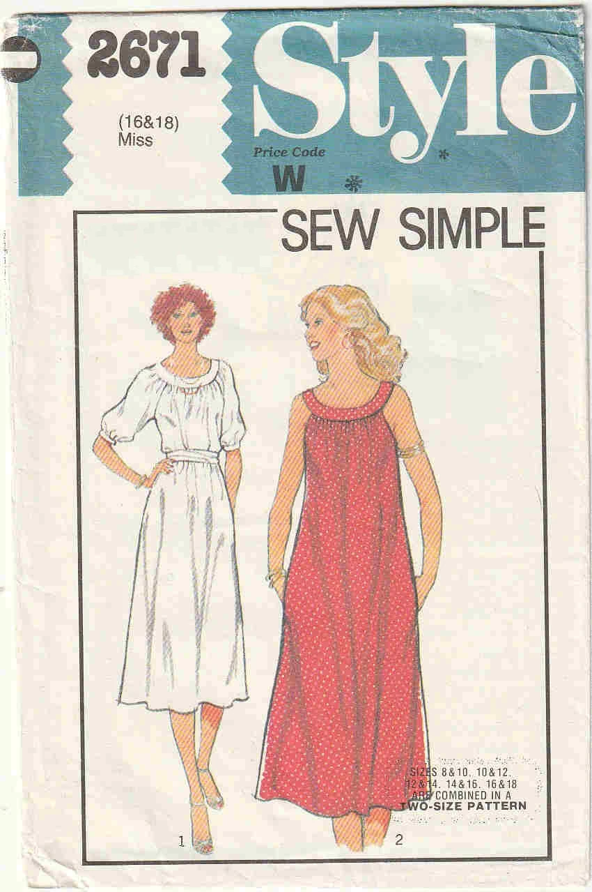 Style 2671 | Vintage Sewing Patterns | Fandom