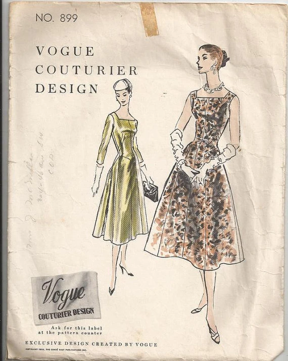 Vogue 899 | Vintage Sewing Patterns | Fandom