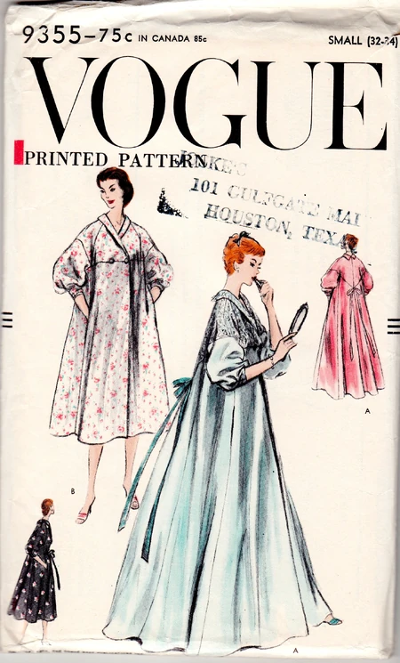 Vogue 9355 | Vintage Sewing Patterns | Fandom