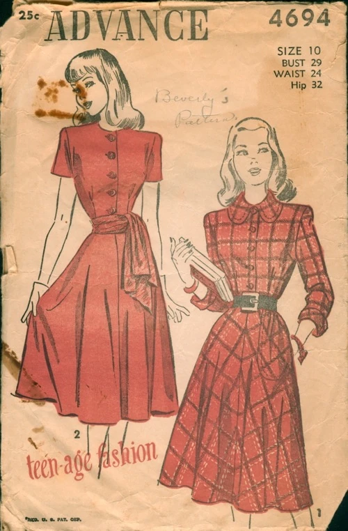 Advance 4694 | Vintage Sewing Patterns | Fandom