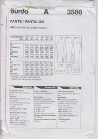 Burda 3586 | Vintage Sewing Patterns | Fandom