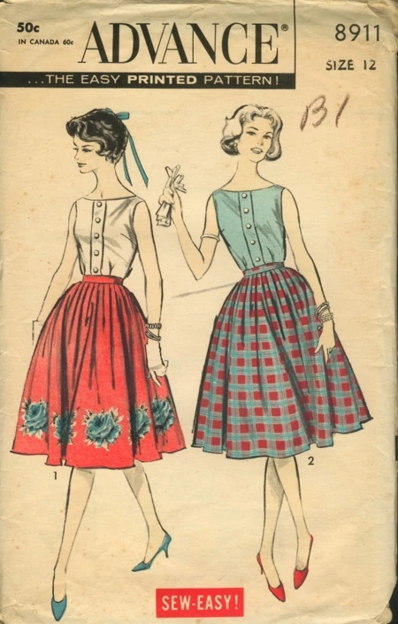 Advance 8911 | Vintage Sewing Patterns | Fandom