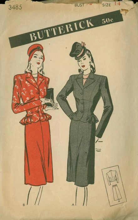 Butterick 3485 | Vintage Sewing Patterns | Fandom