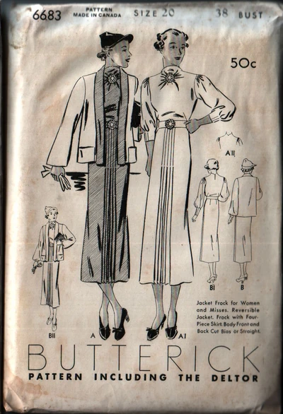 Butterick 6683 A | Vintage Sewing Patterns | Fandom