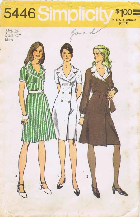 Simplicity 5446 B | Vintage Sewing Patterns | Fandom