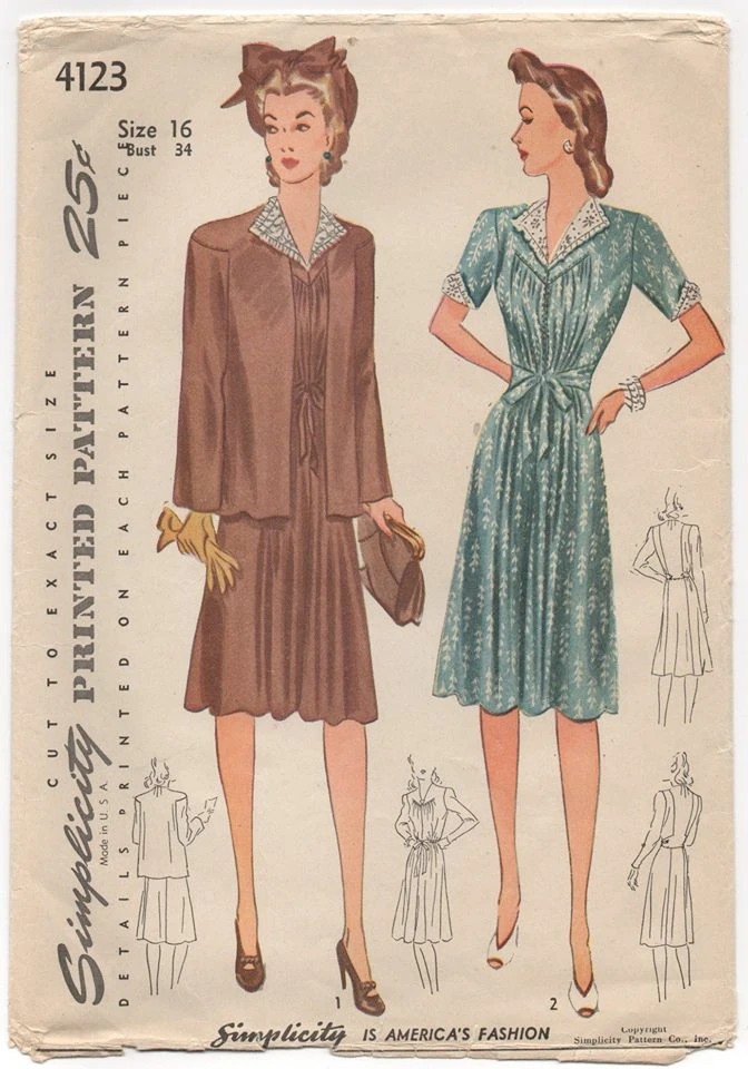 Simplicity 4123 B | Vintage Sewing Patterns | Fandom