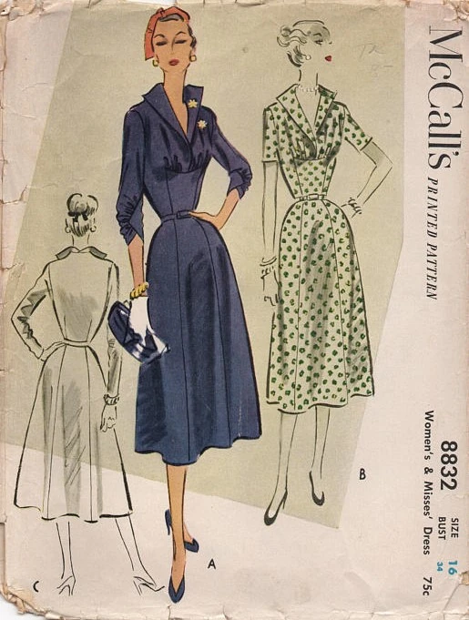 McCall's 8832 A | Vintage Sewing Patterns | Fandom