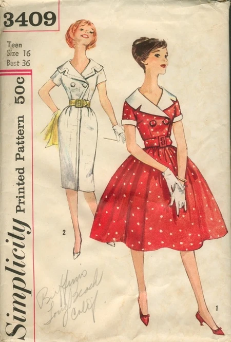 Simplicity 3409 | Vintage Sewing Patterns | Fandom