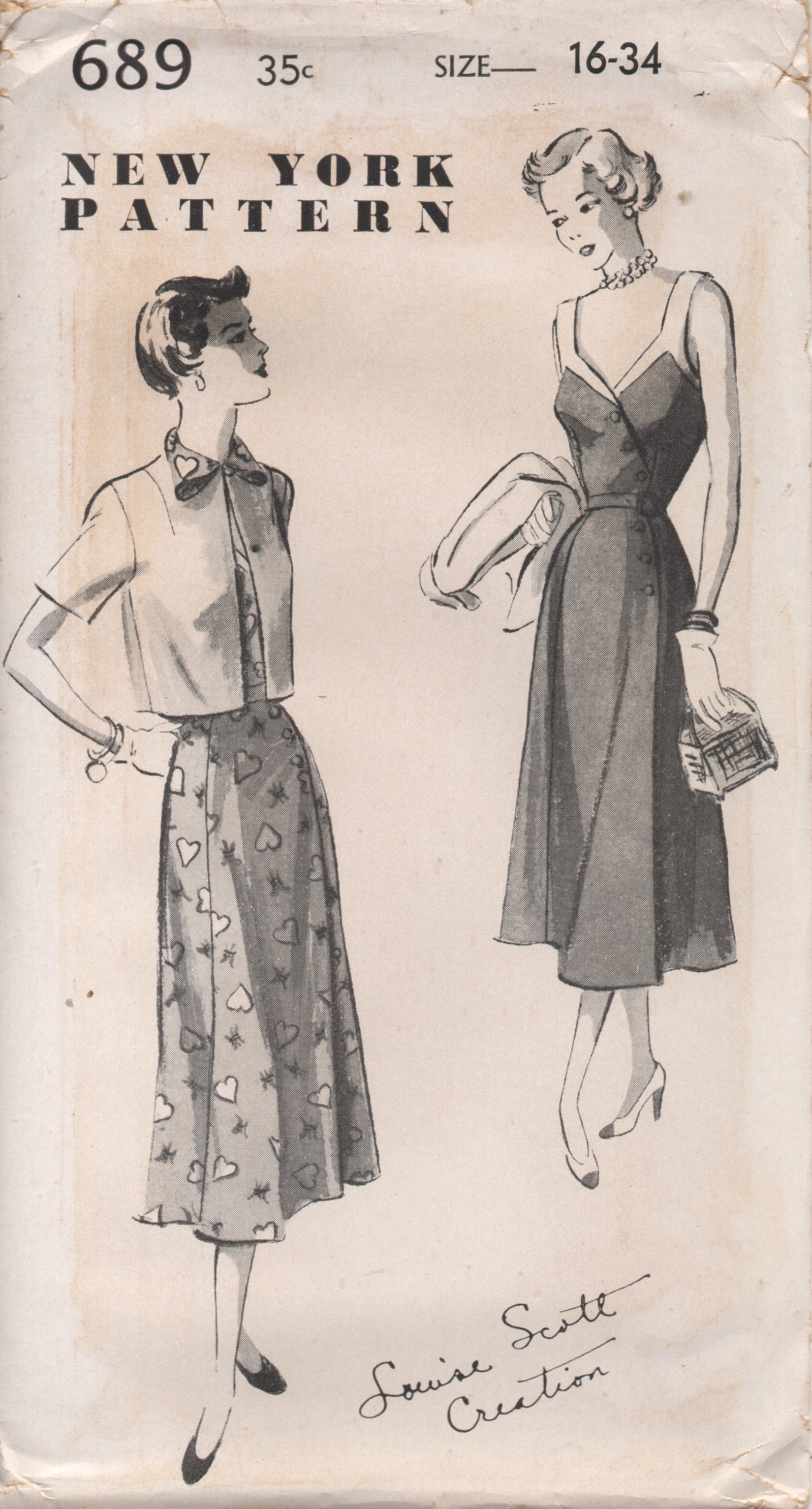 New York 689 | Vintage Sewing Patterns | Fandom