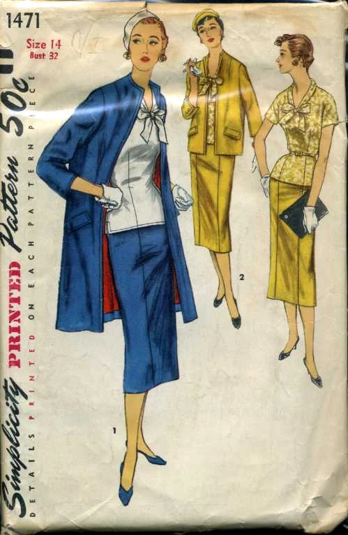 Simplicity 1471 | Vintage Sewing Patterns | Fandom