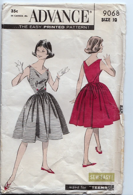 Advance 9068 | Vintage Sewing Patterns | Fandom