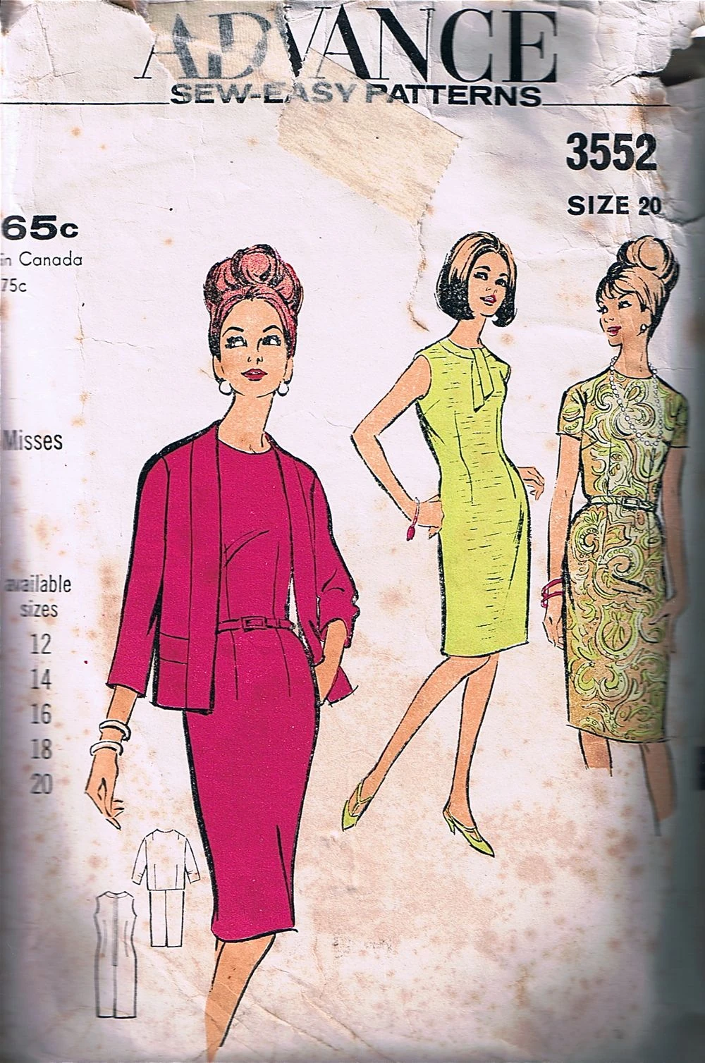 Advance 3552 | Vintage Sewing Patterns | Fandom