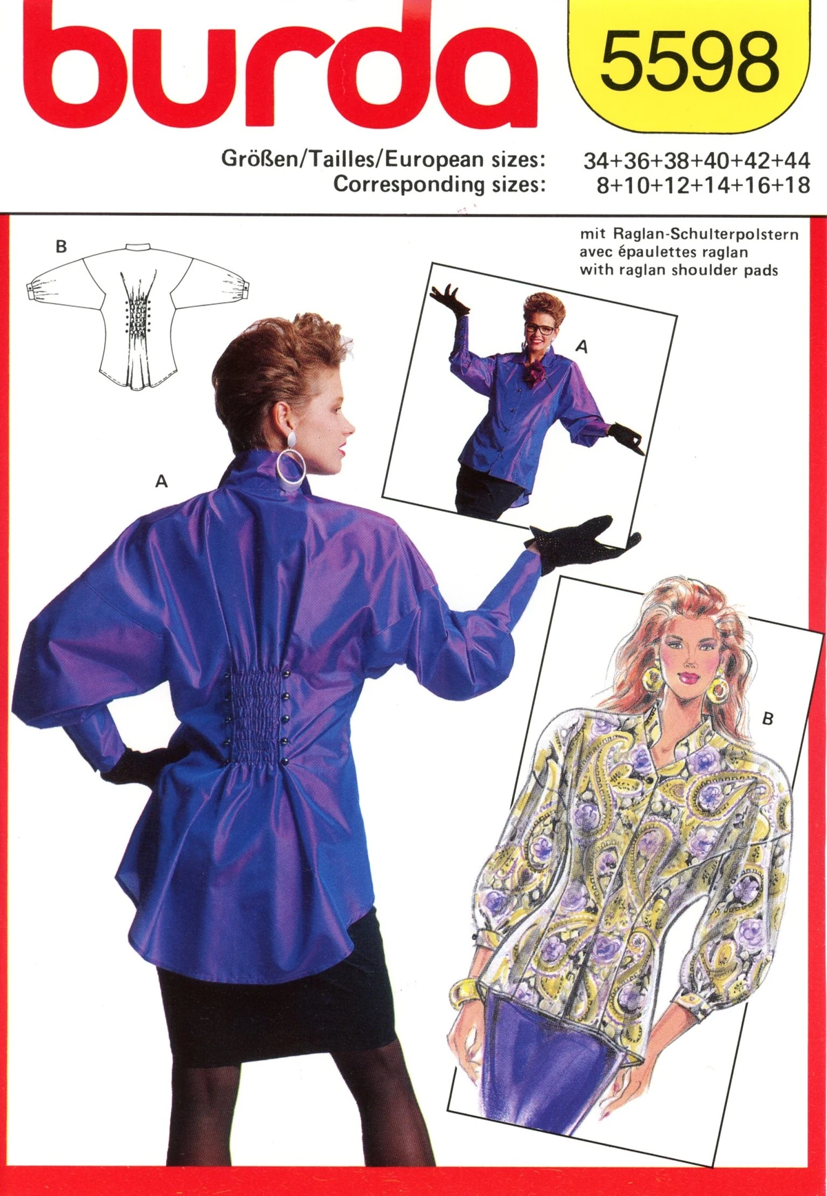 Burda 5598 | Vintage Sewing Patterns | Fandom
