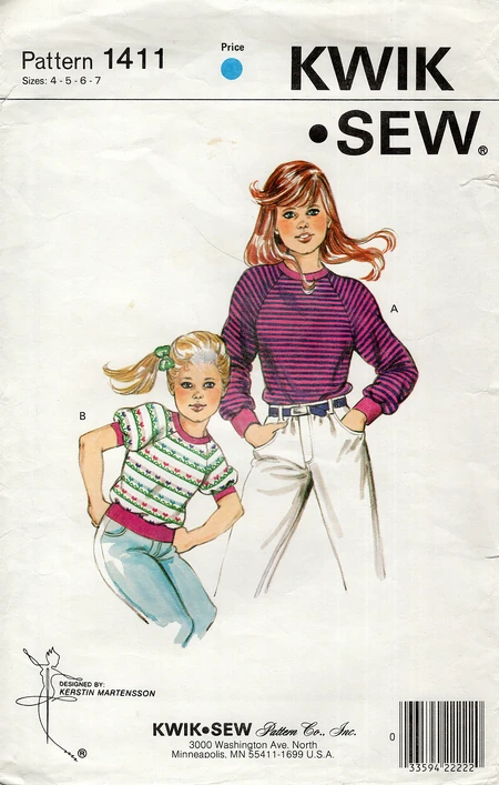 Kwik Sew 1411 | Vintage Sewing Patterns | Fandom